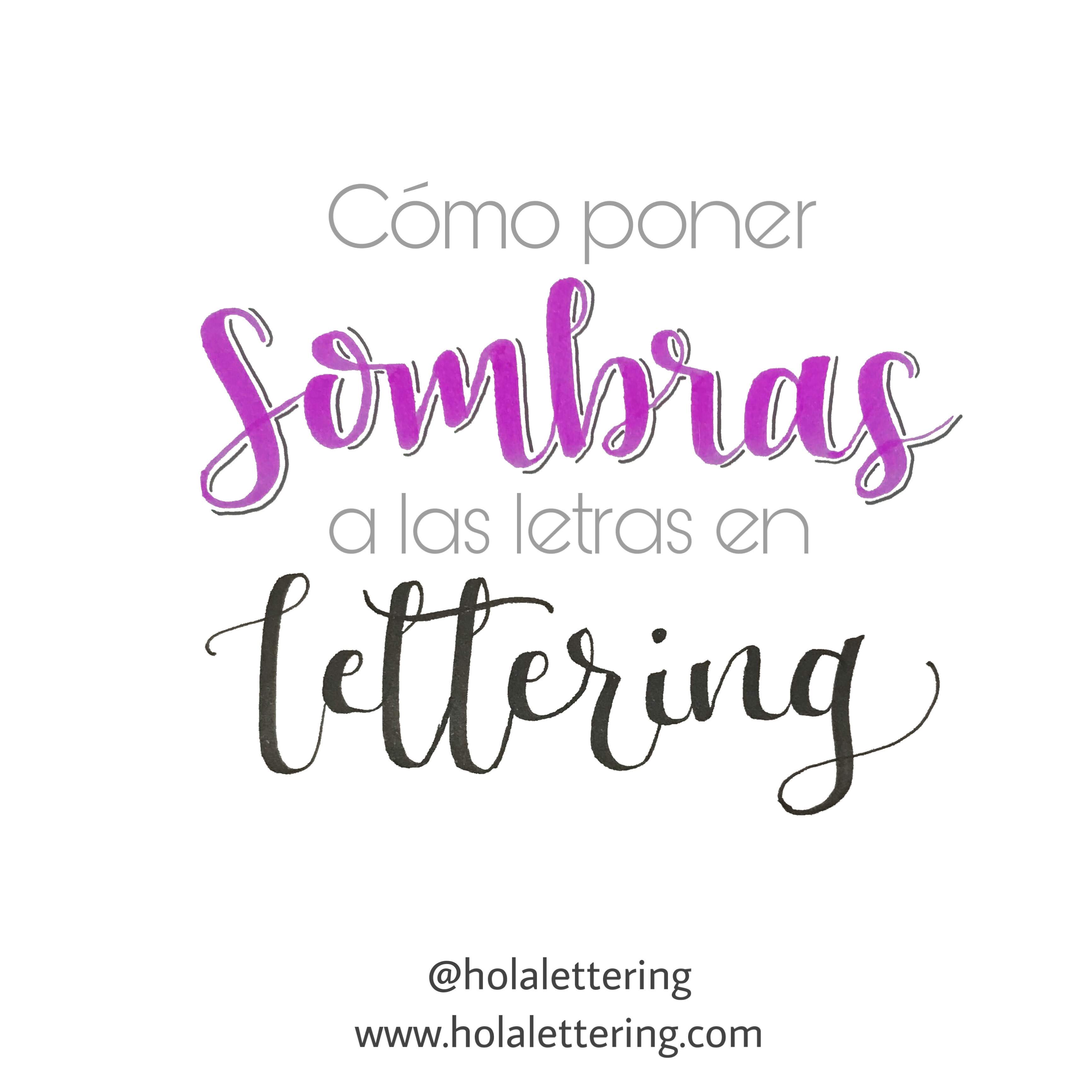 Cómo Hacer Letras Con Sombras Fácilmente | Hola Lettering